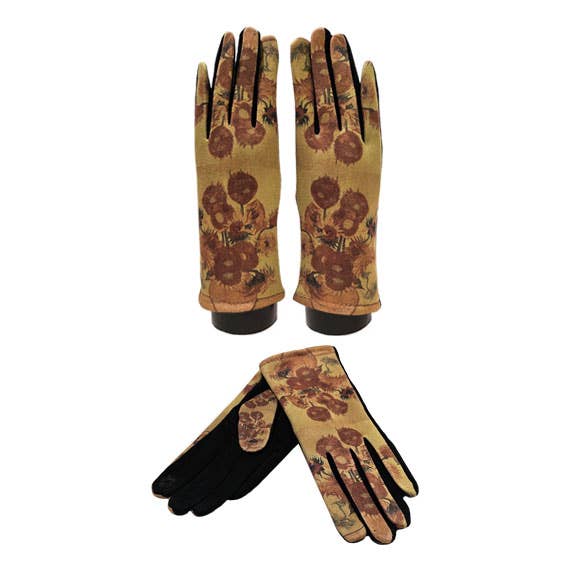 Artist Van Gogh famous Sunflower Texting Glove – Madd Style Boutique